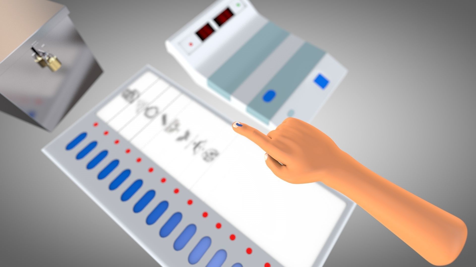 3D model Voting Machine VR / AR / low-poly | CGTrader