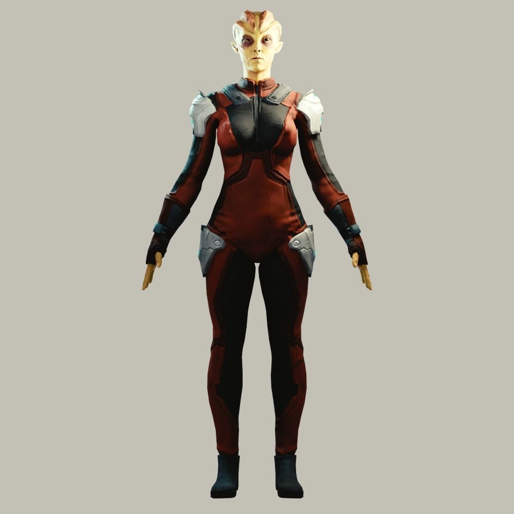 3D model Female Alien VR / AR / low-poly rigged | CGTrader