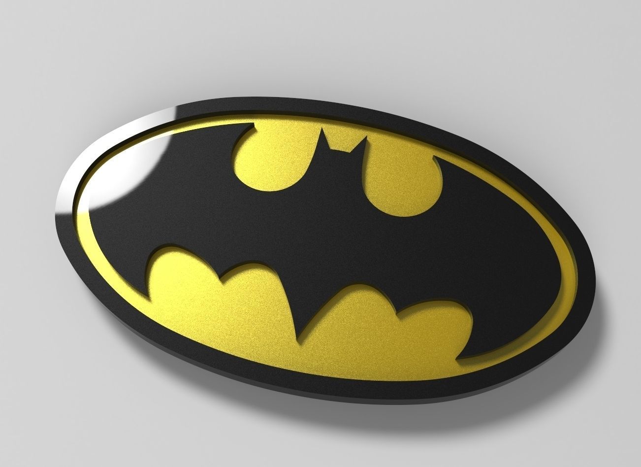 Bat logo1 free 3D model | CGTrader