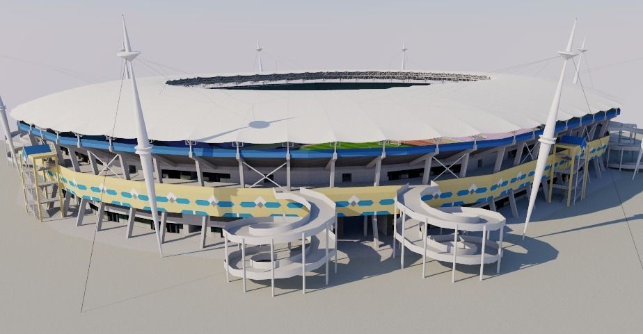 3D model Stade Olympique de Rades - Tunisia VR / AR / low-poly | CGTrader