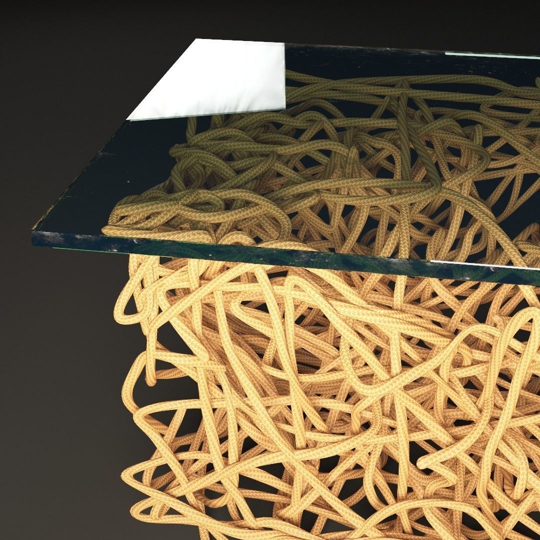 Rope table 3D model | CGTrader