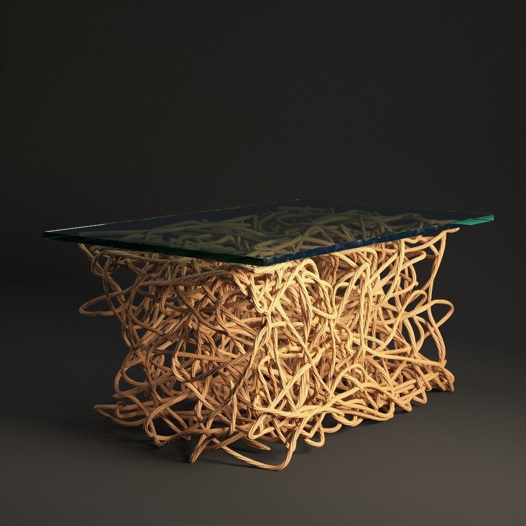 Rope table 3D model | CGTrader