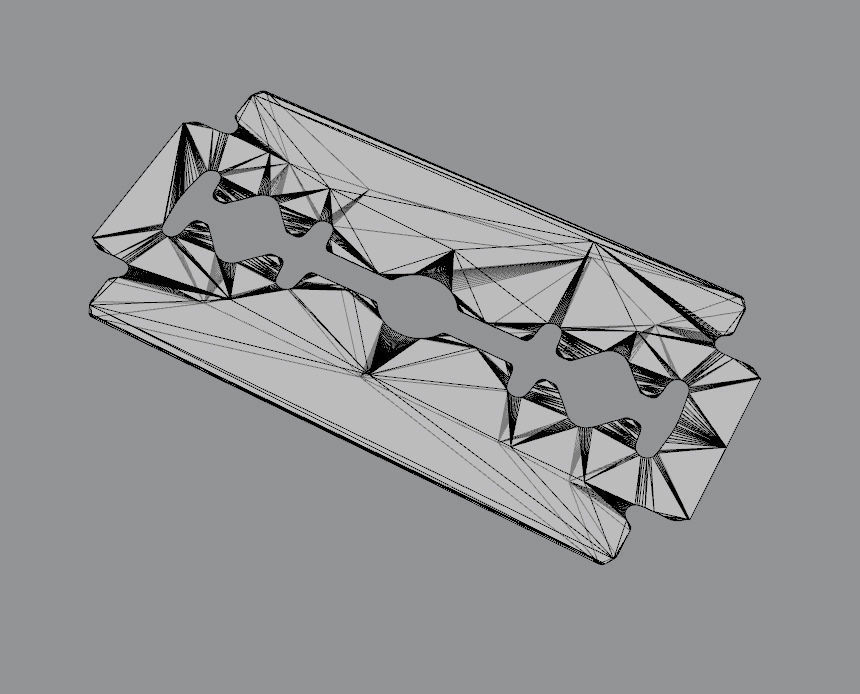 Razor Blade Double Edged free 3D model | CGTrader