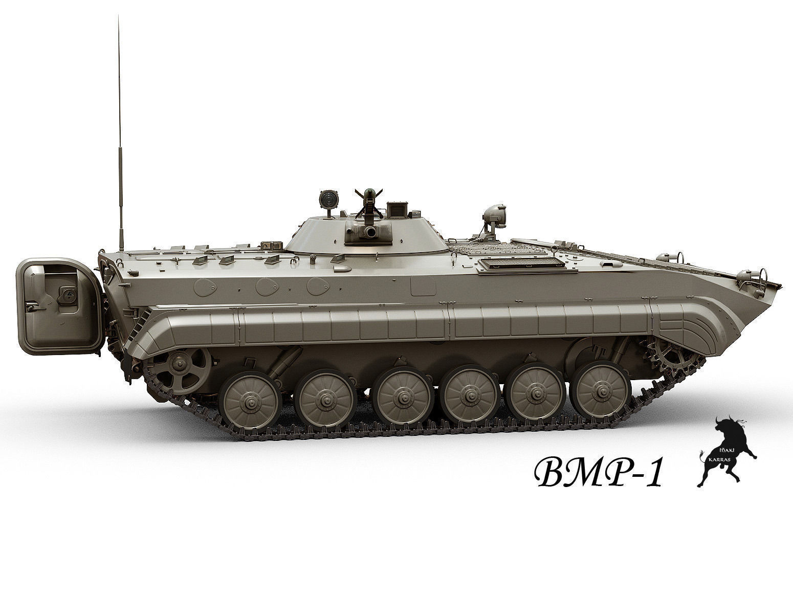 BMP-1 3D Model .max .obj .fbx - CGTrader.com