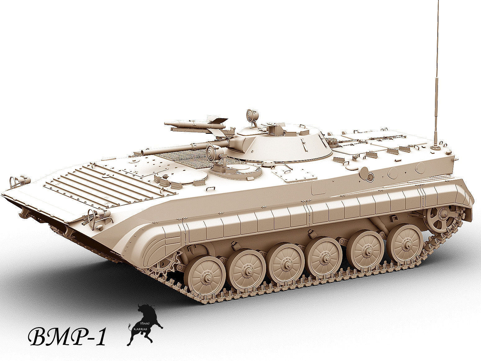 BMP-1 3D Model .max .obj .fbx - CGTrader.com