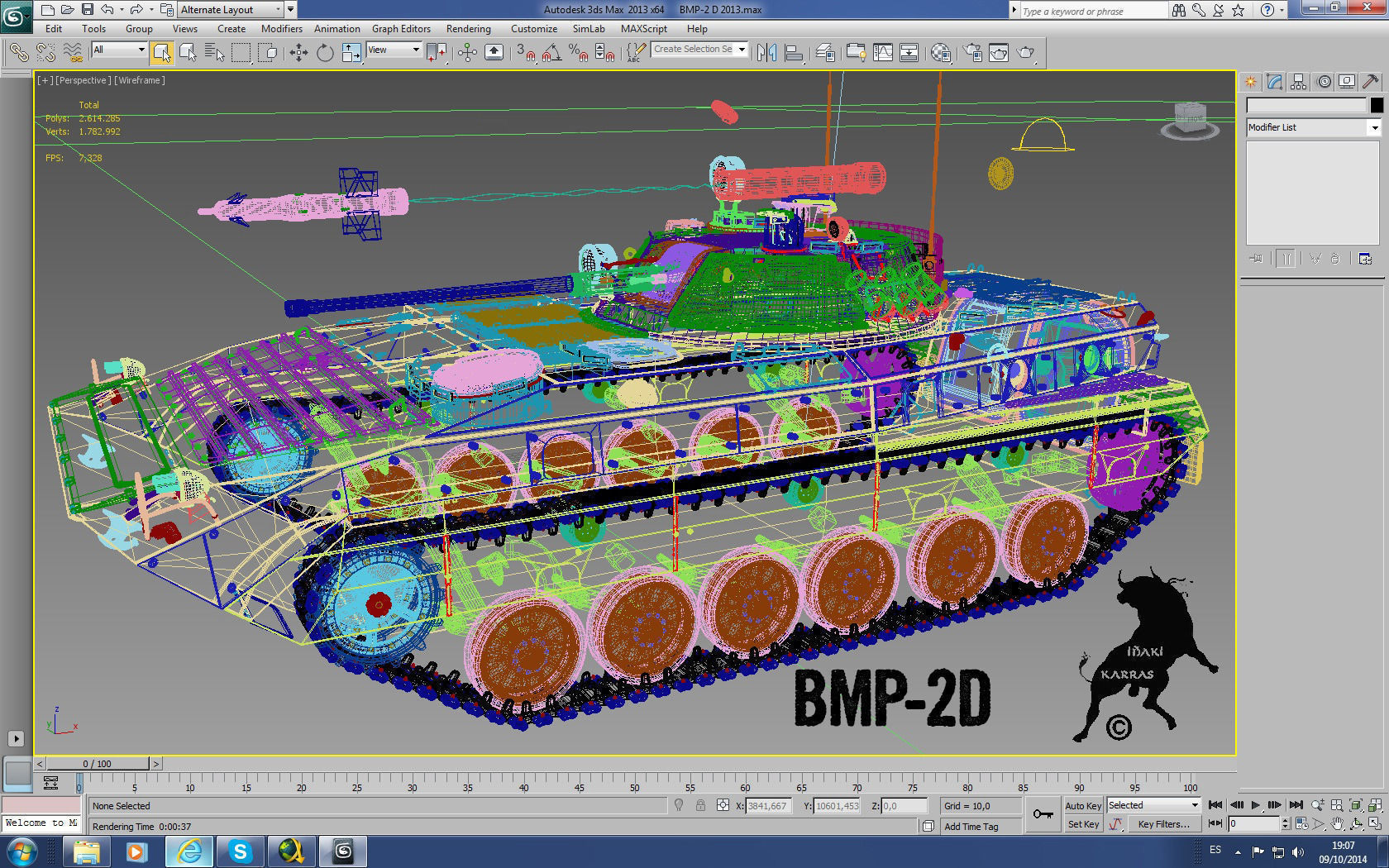 BMP-2D 3D Model MAX OBJ FBX | CGTrader.com