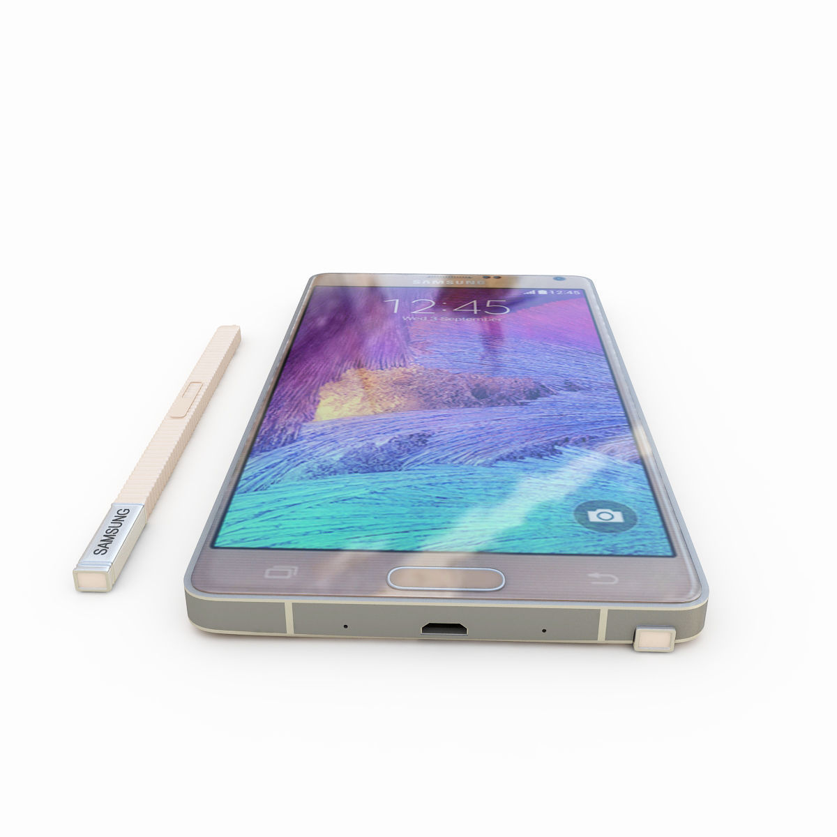 Samsung Galaxy Note 4 Gold 3D model | CGTrader