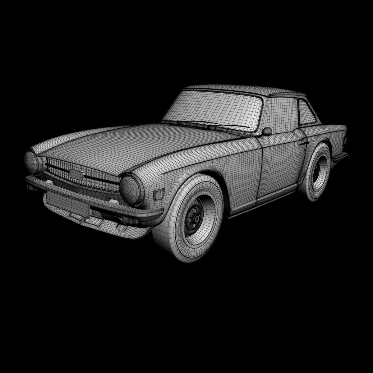 Triumph TR6 mk2 3D model | CGTrader
