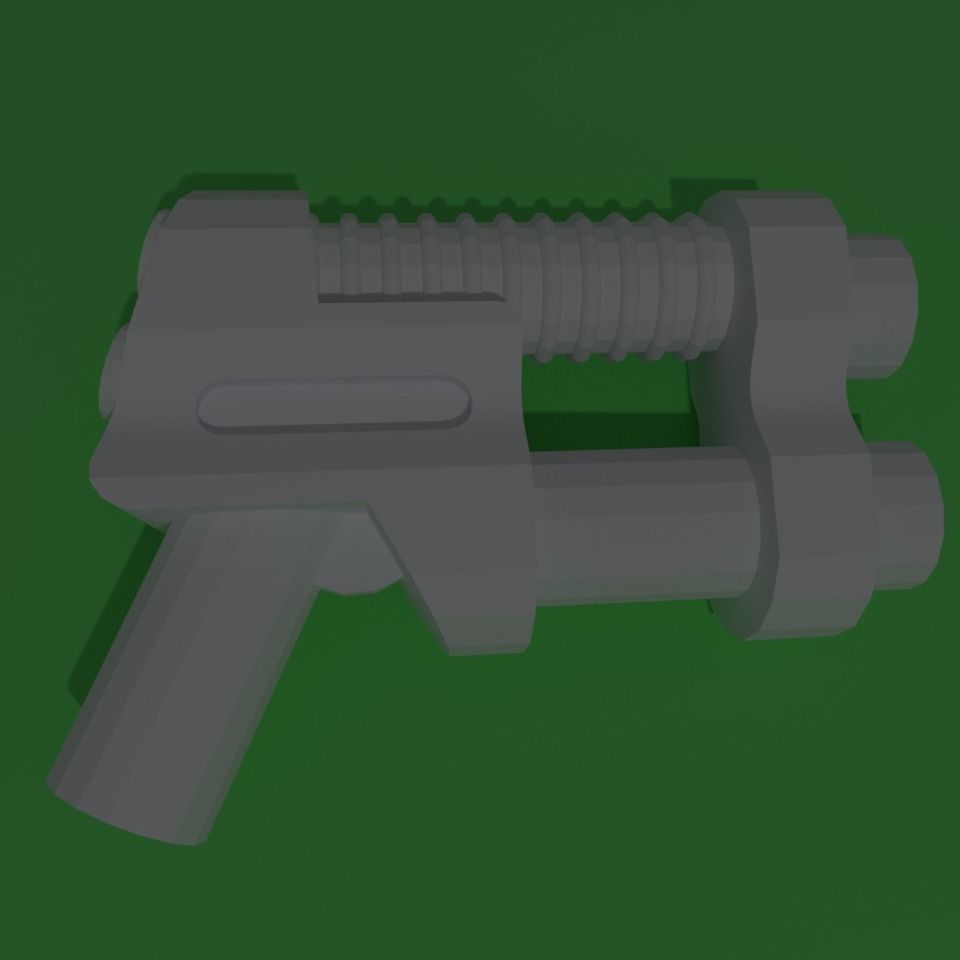 Lego gun free 3D model | CGTrader