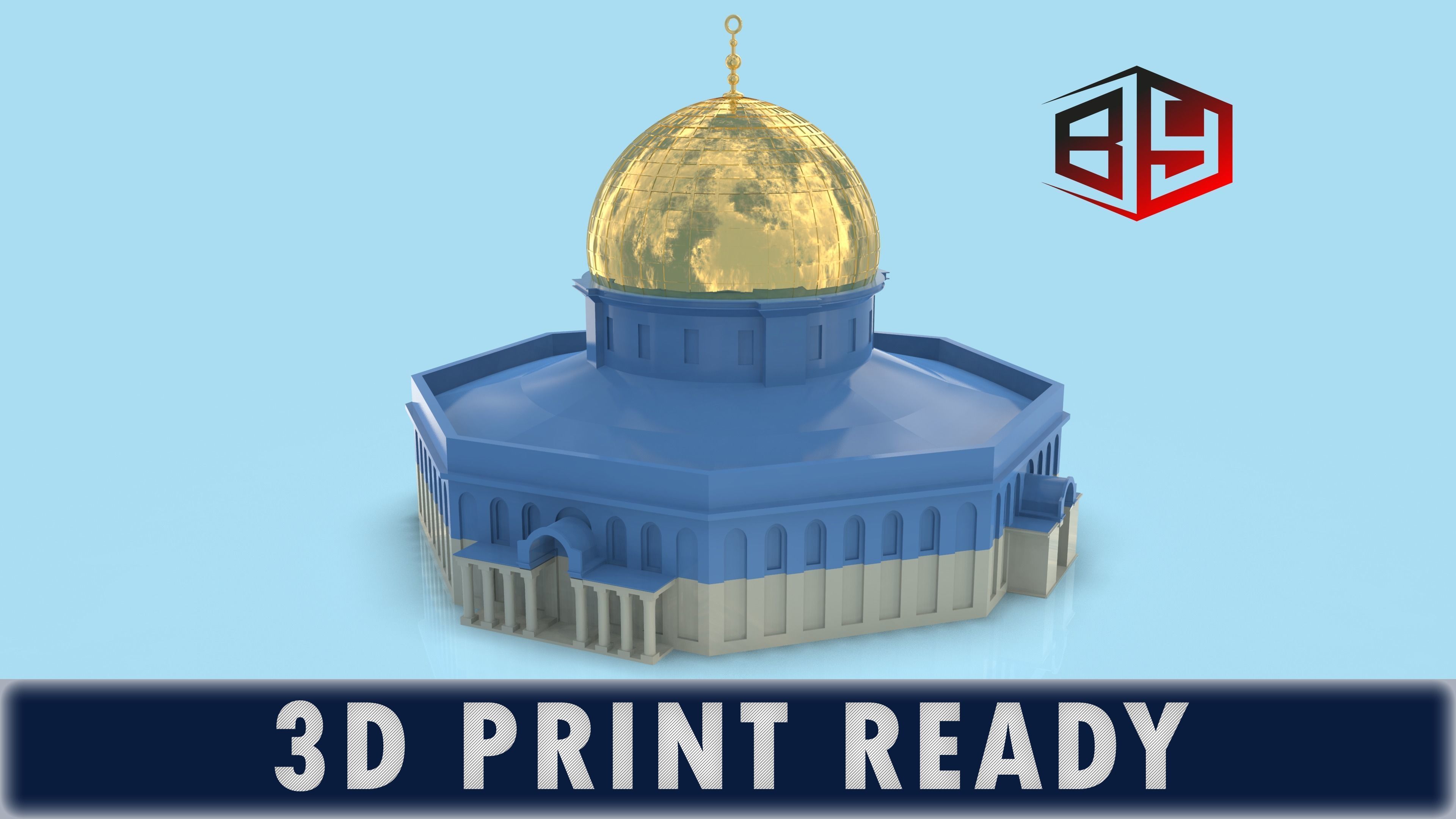 Al-Aqsa Mosque - Mescid-i Aksa 3D model 3D printable | CGTrader