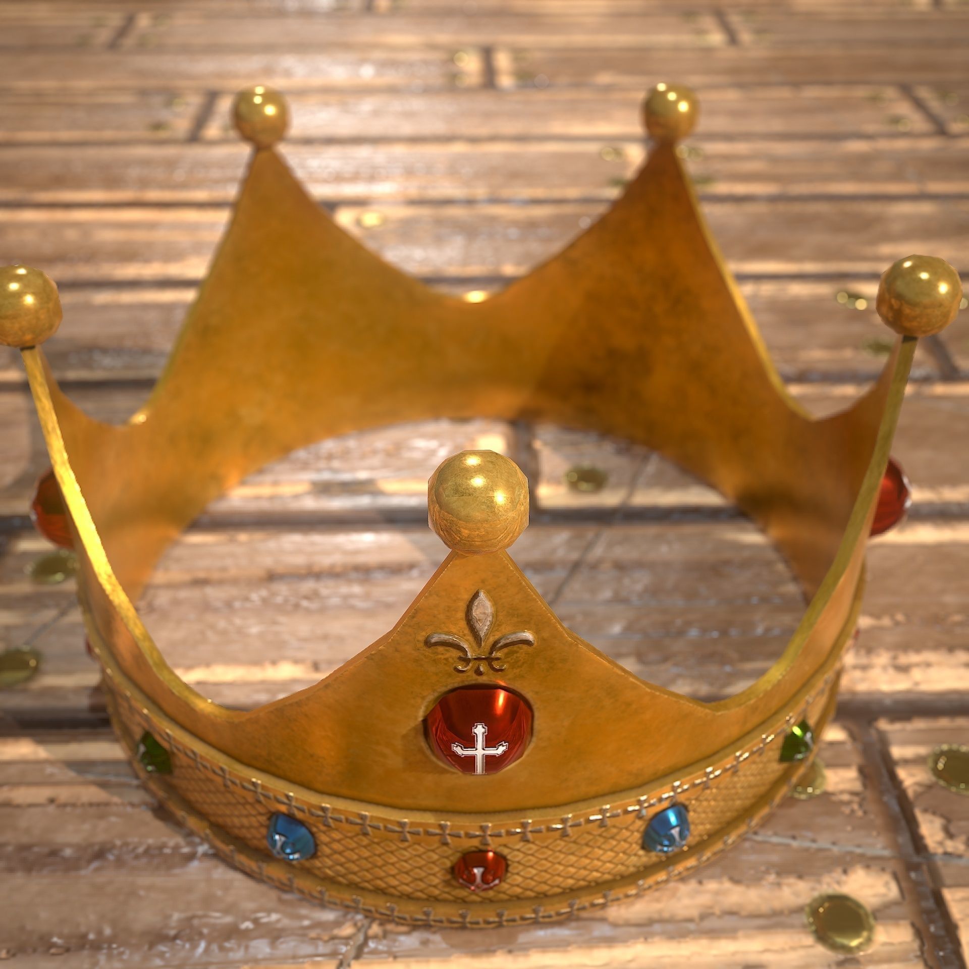 3D model HIE Game Ready Crown D180329 VR / AR / low-poly | CGTrader