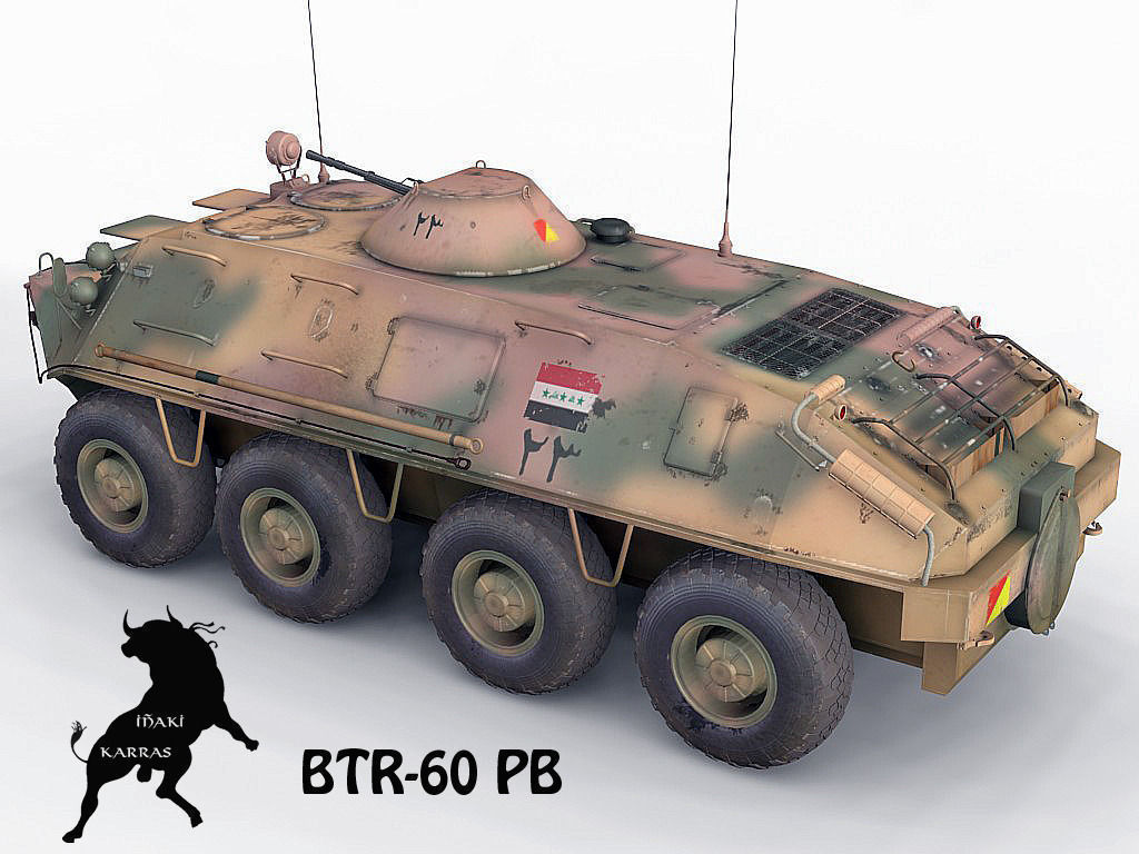 BTR-60 Pb 3D Model rigged MAX OBJ | CGTrader.com