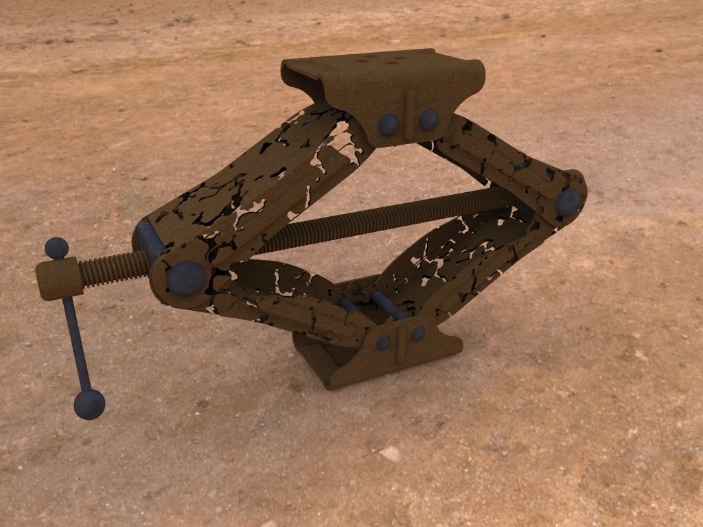 Scissor Car Jack Free 3d Model Sldprt Sldasm Slddrw