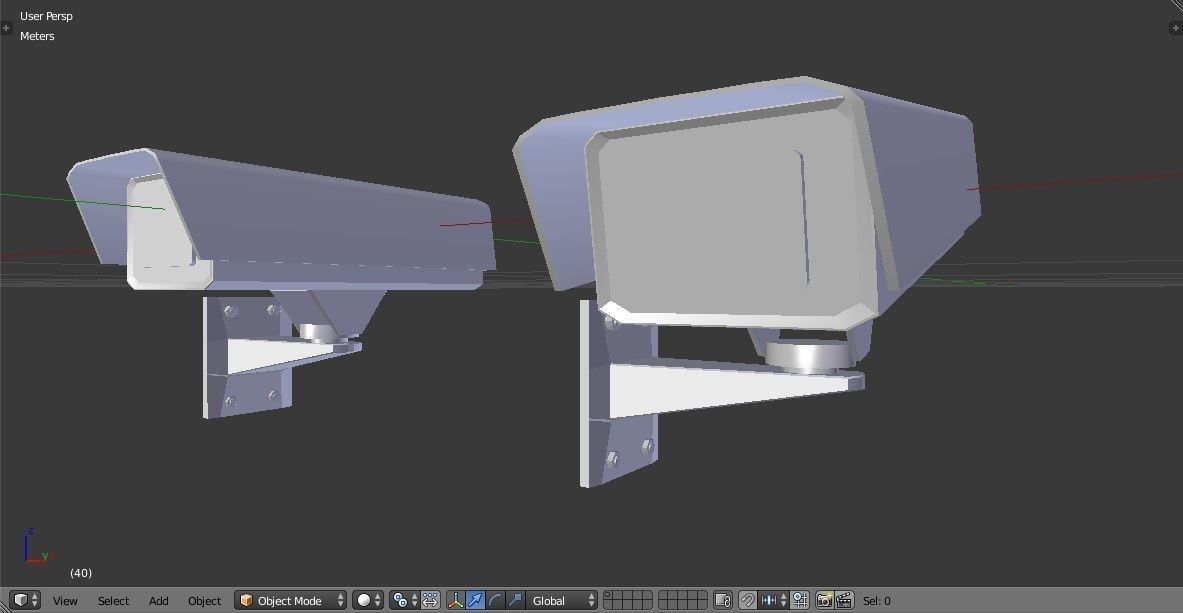 3D model Security Cam - Surveillance Camera VR / AR / low-poly | CGTrader