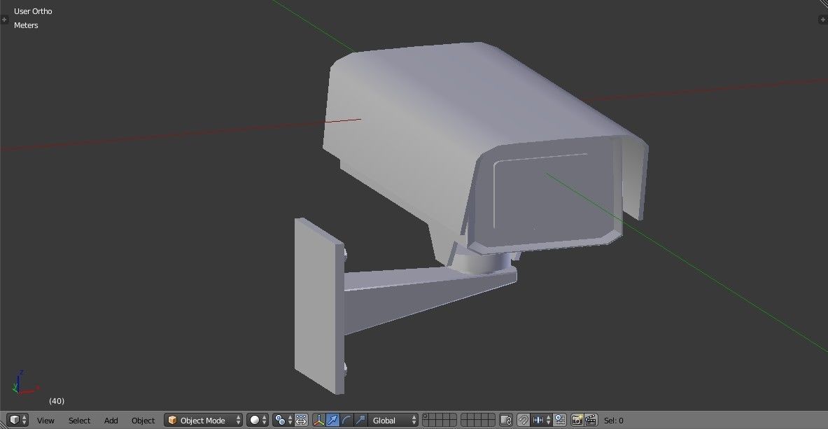 3D model Security Cam - Surveillance Camera VR / AR / low-poly | CGTrader