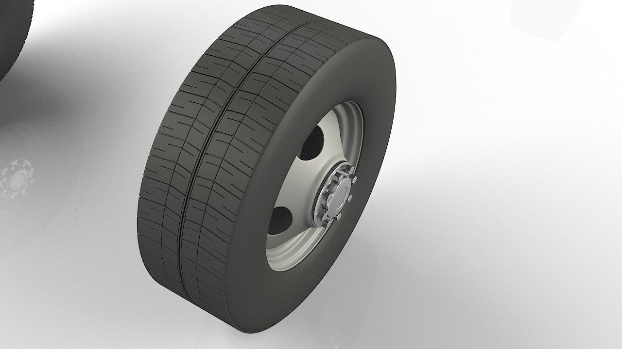 Truck Wheels 3D model | CGTrader
