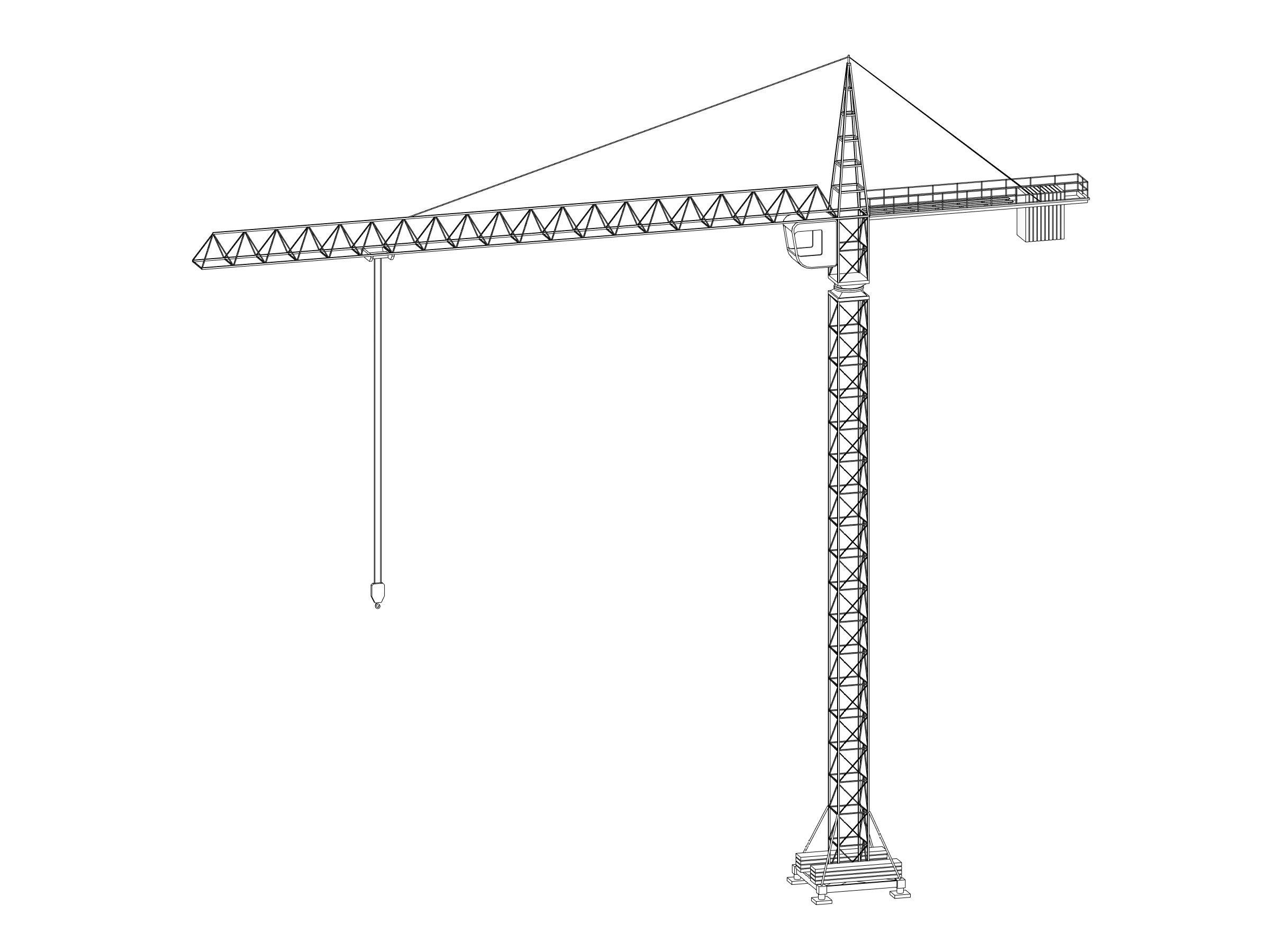 Tower Crane - Revit Family 3D model | CGTrader