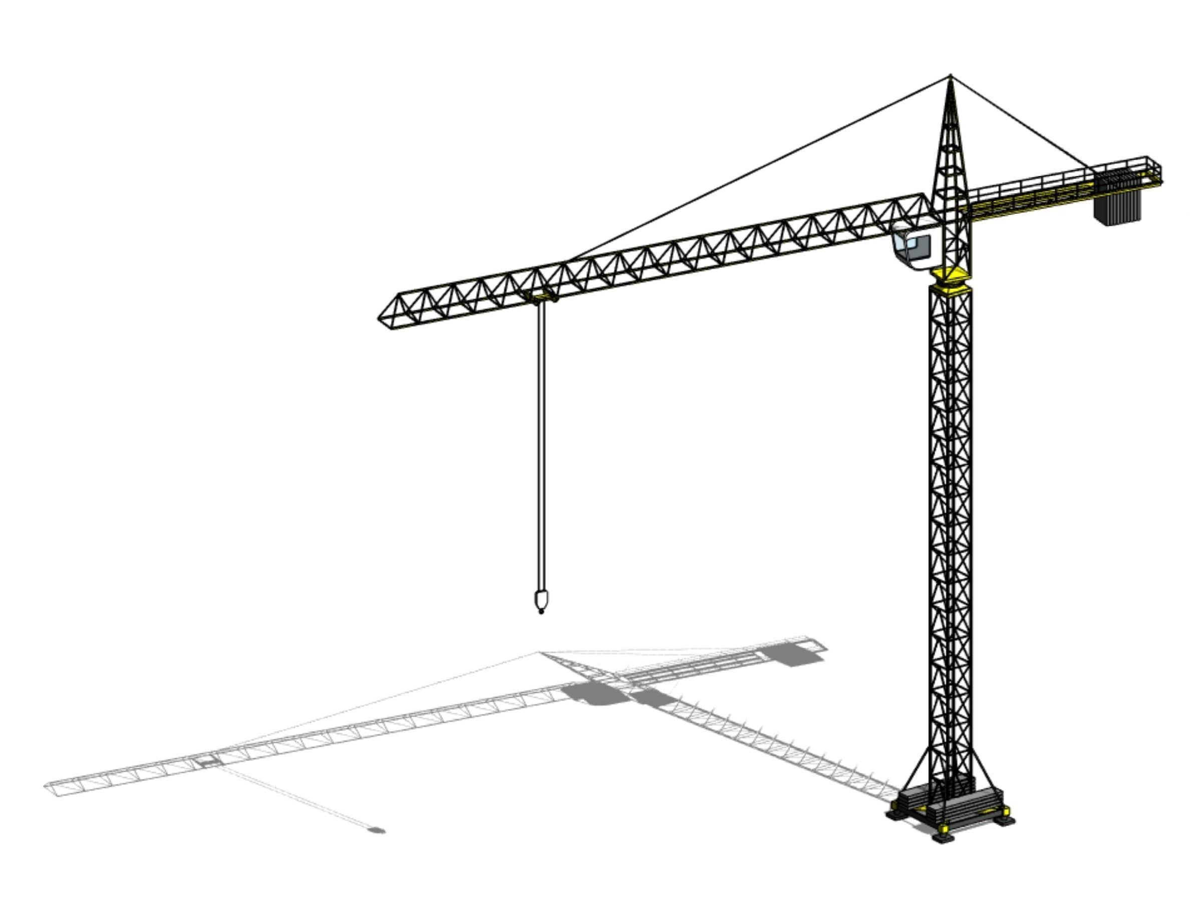 Tower Crane - Revit Family 3D model | CGTrader