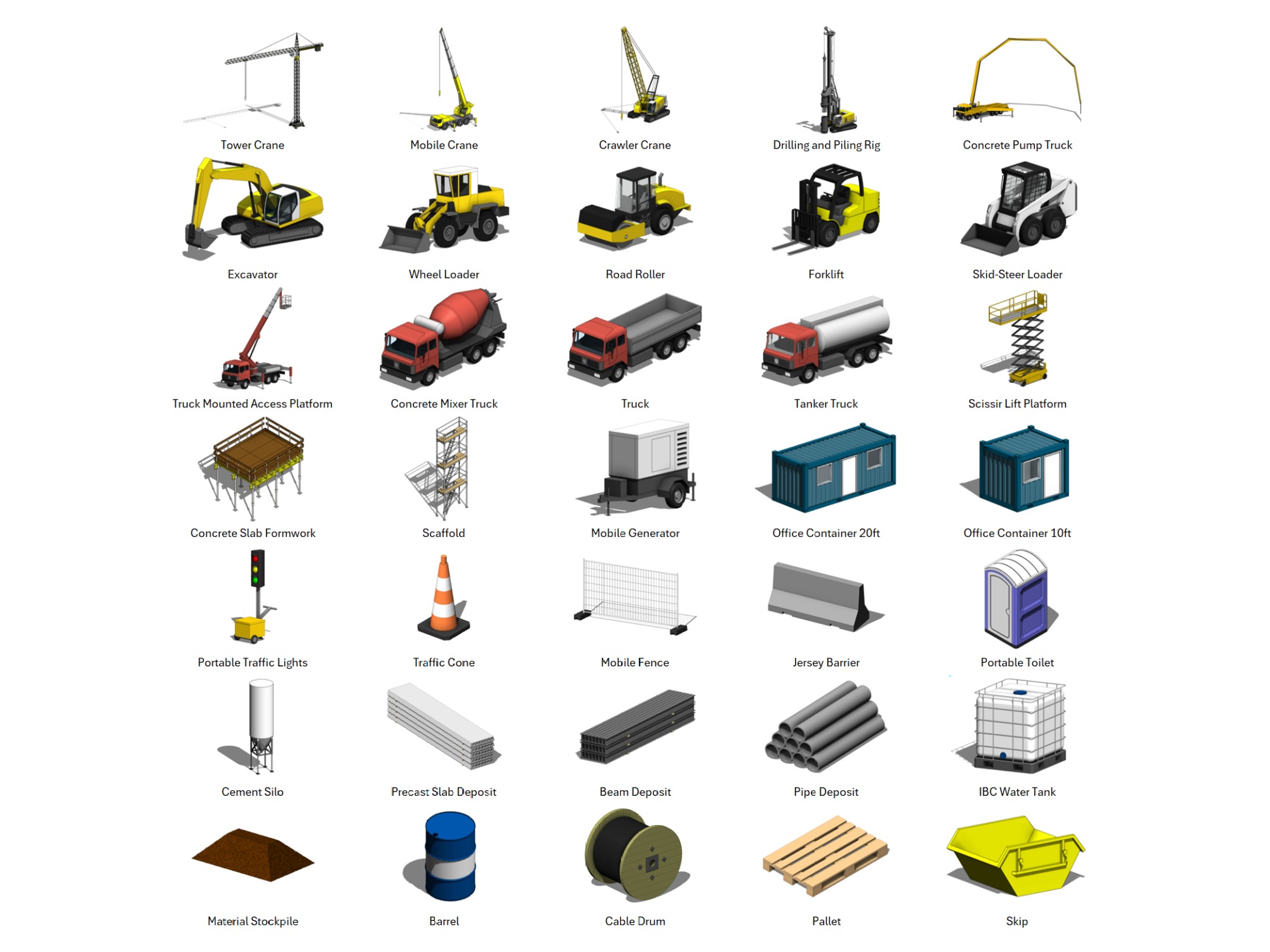 Construction Mega Pack - Revit Family Collection 3D model | CGTrader