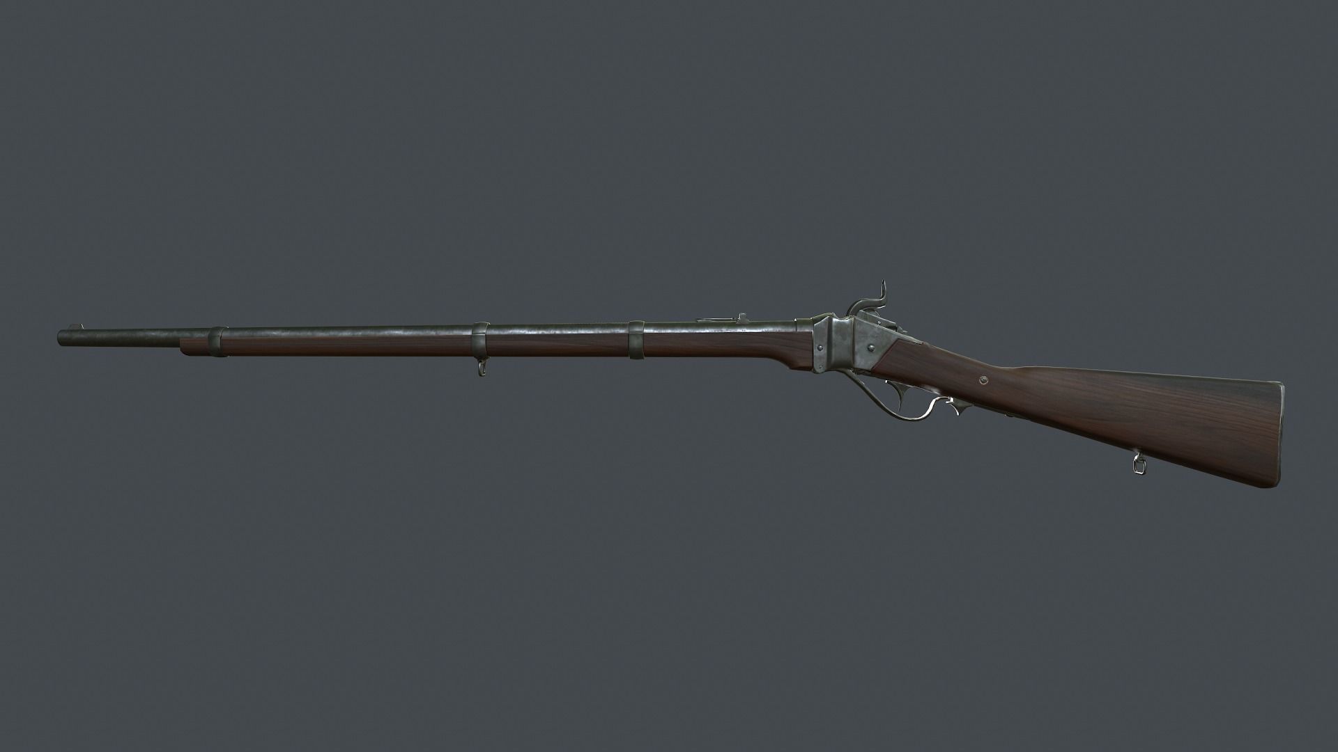 3D model Sharps Rifle VR / AR / low-poly rigged | CGTrader
