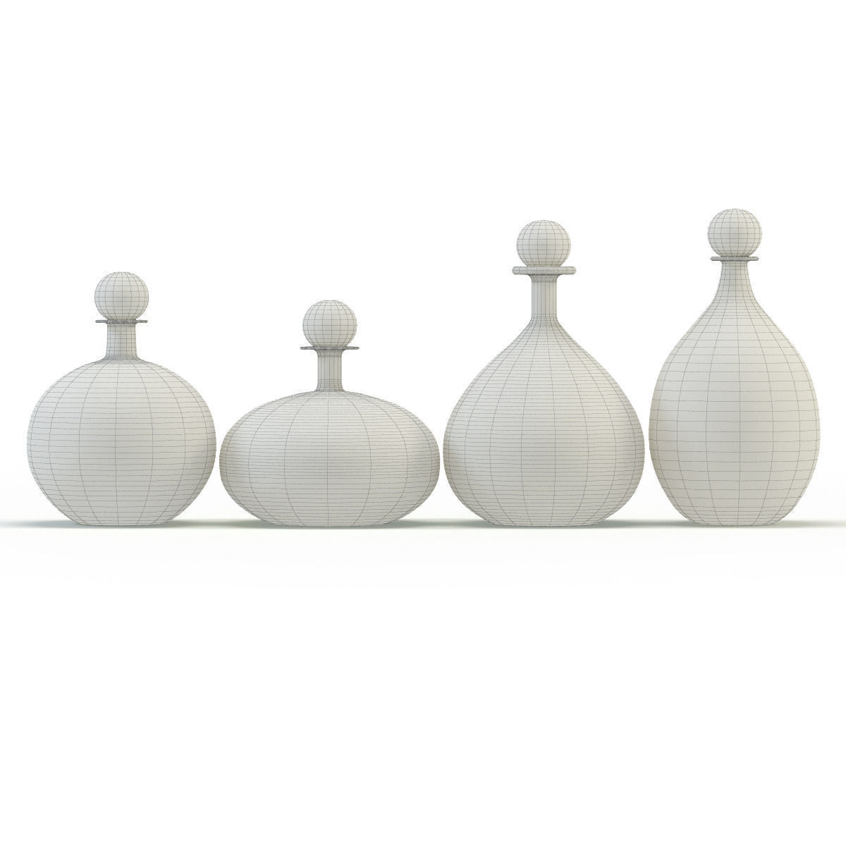 Glass containers 3D model | CGTrader