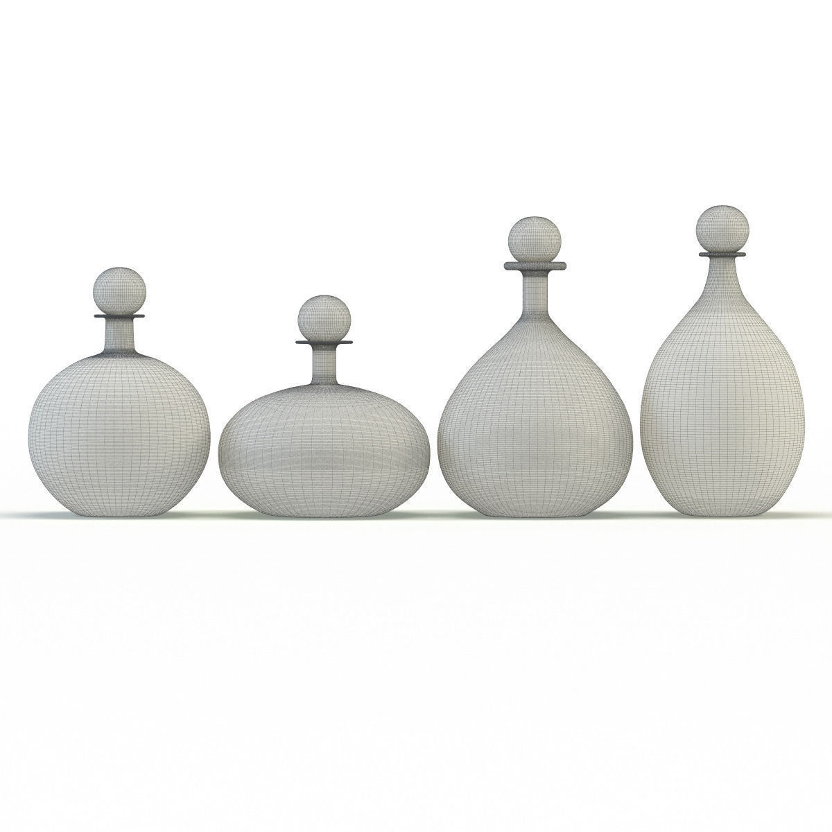 Glass containers 3D model | CGTrader