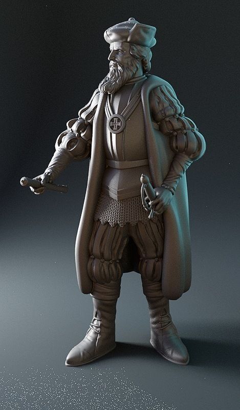 Vasco da Gama 3D model 3D printable | CGTrader