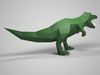 3D model Tyrannosaurus low poly t - rex with teeth VR / AR / low-poly ...