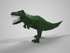 3D model Tyrannosaurus low poly t - rex with teeth VR / AR / low-poly ...