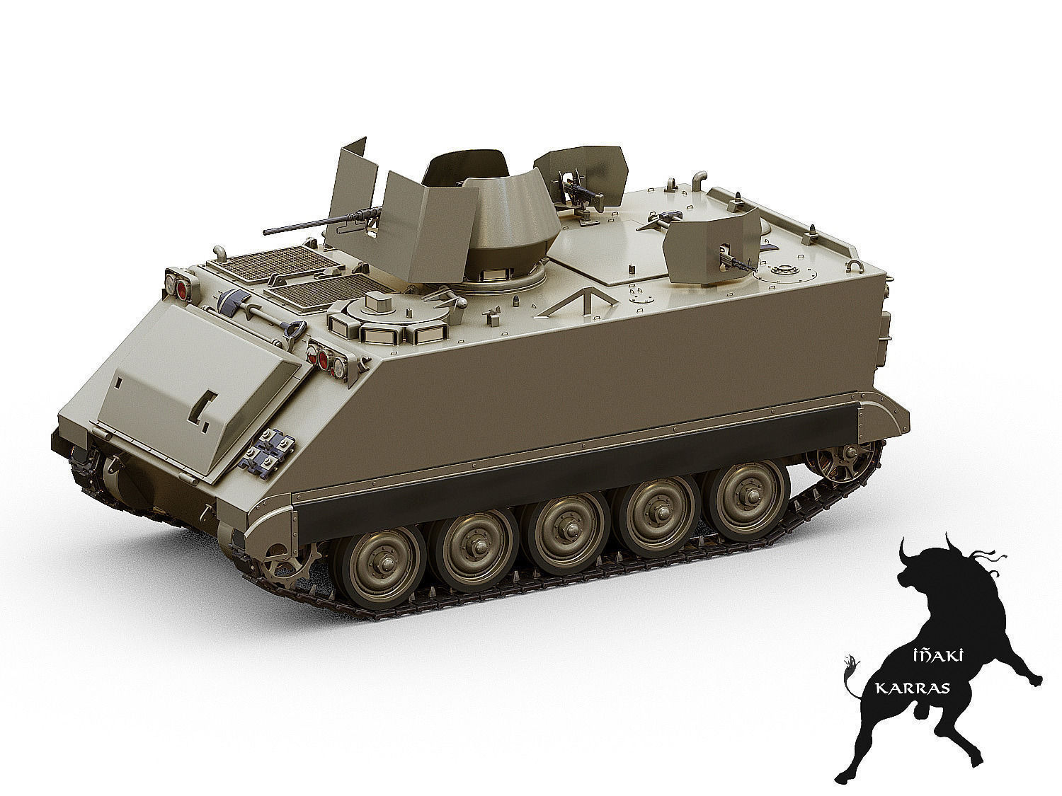 M113 ACAV 3D Model .max .obj .fbx - CGTrader.com