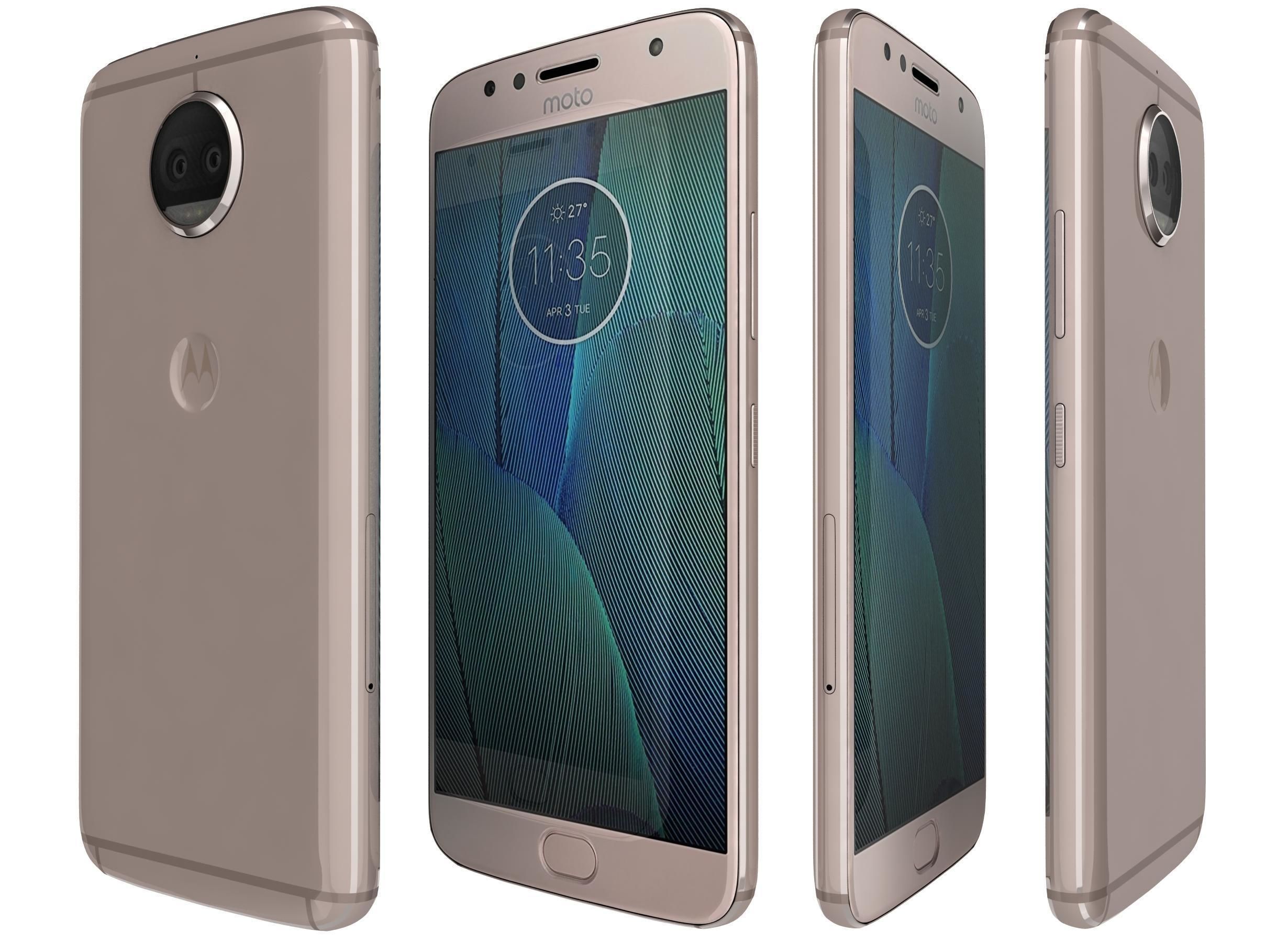 Motorola Moto G5S Plus Fine Gold And Lunar Gray 3D model | CGTrader