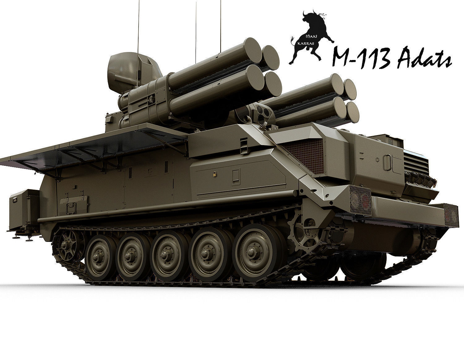 M113 ADATS 3D Model .max .obj .fbx - CGTrader.com