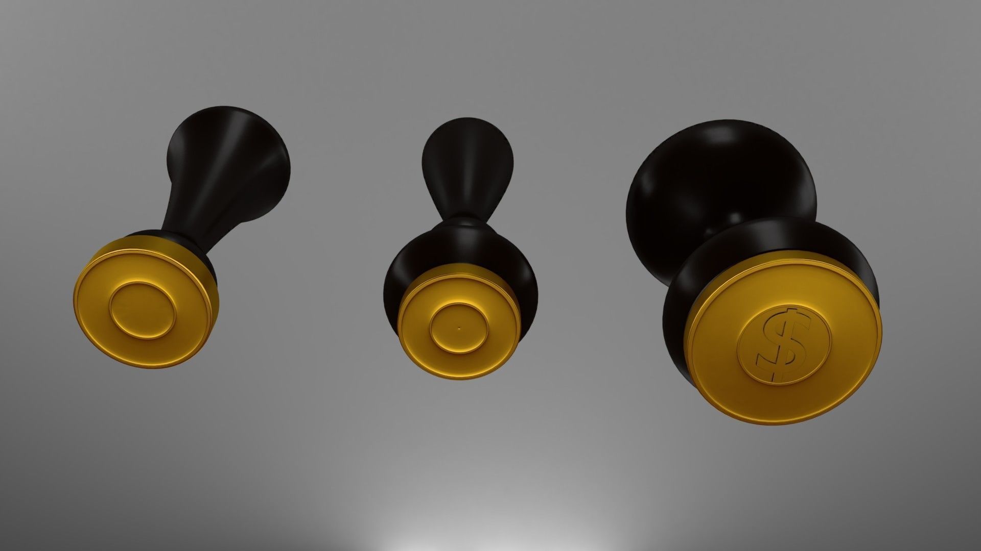 Rubber Stamps 3D model | CGTrader