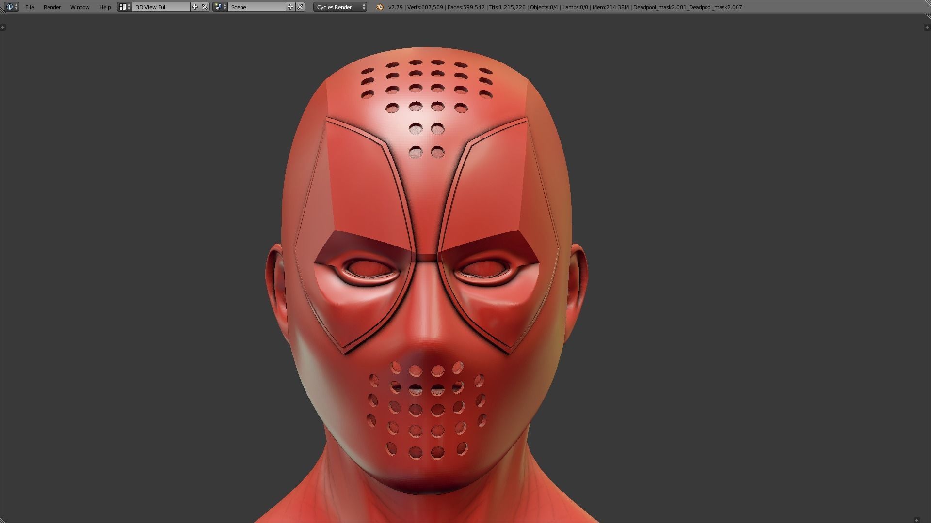 Deadpool Faceshell 3D model 3D printable | CGTrader