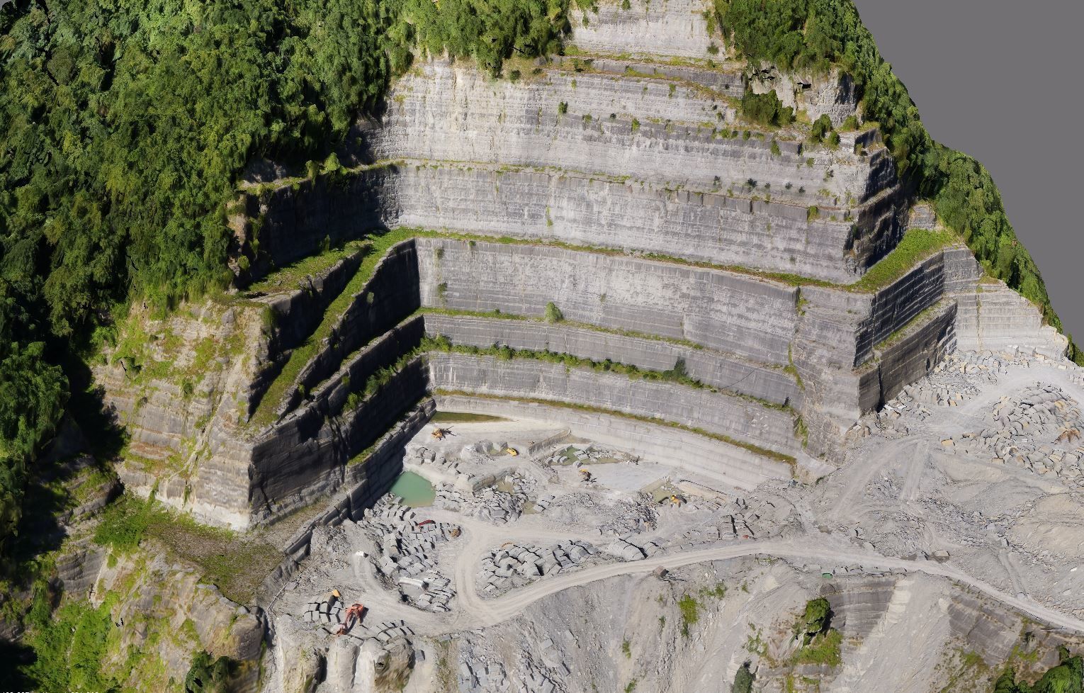 3D model Quarry in mountains VR / AR / low-poly | CGTrader