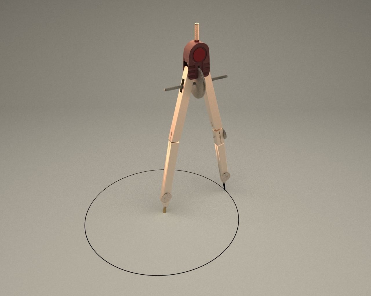 rotring compass 3D model | CGTrader