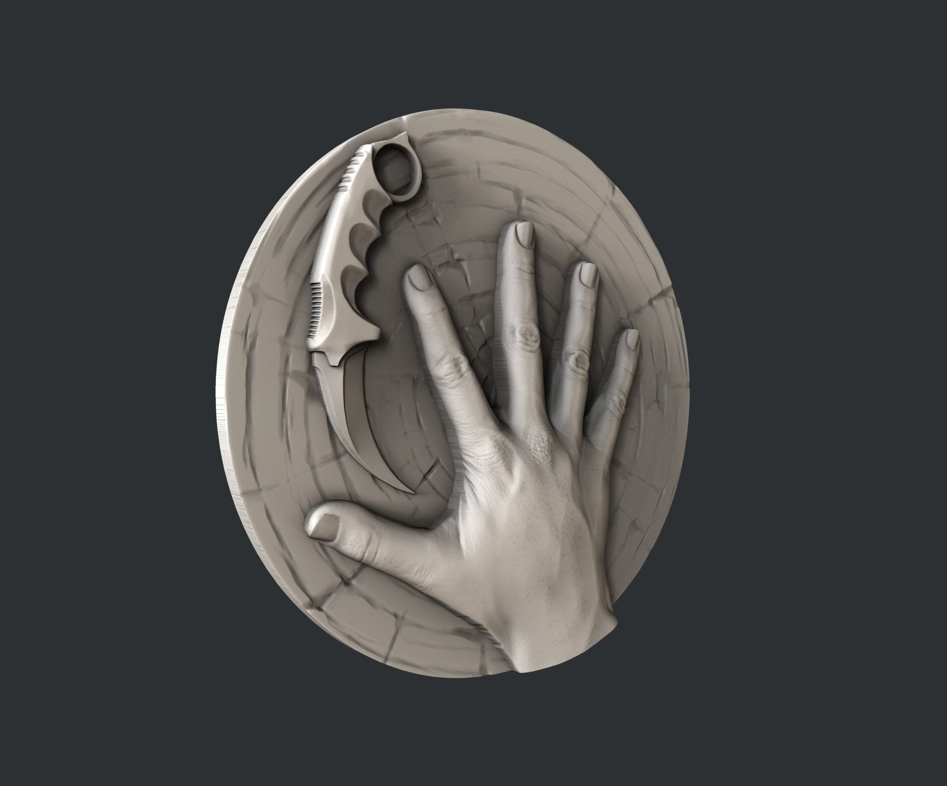 3d STL models for CNC hand knife 3D model | CGTrader