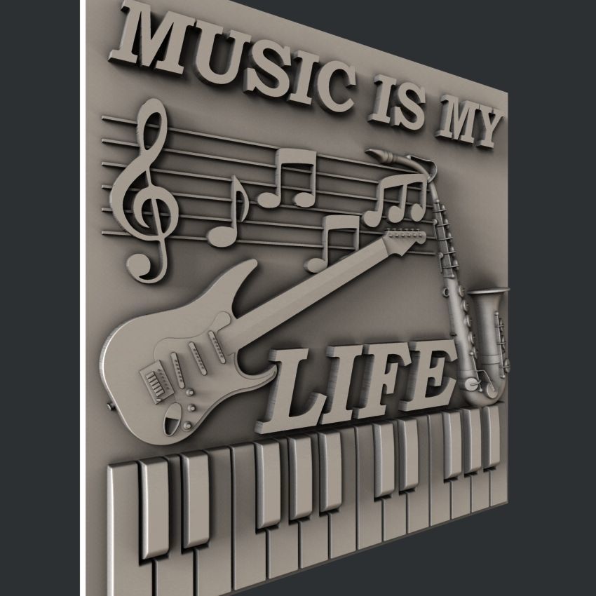 3d STL models for CNC music 3D model | CGTrader