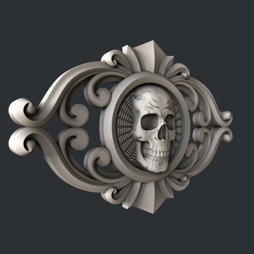 3d STL models for CNC skull decor 3D model | CGTrader
