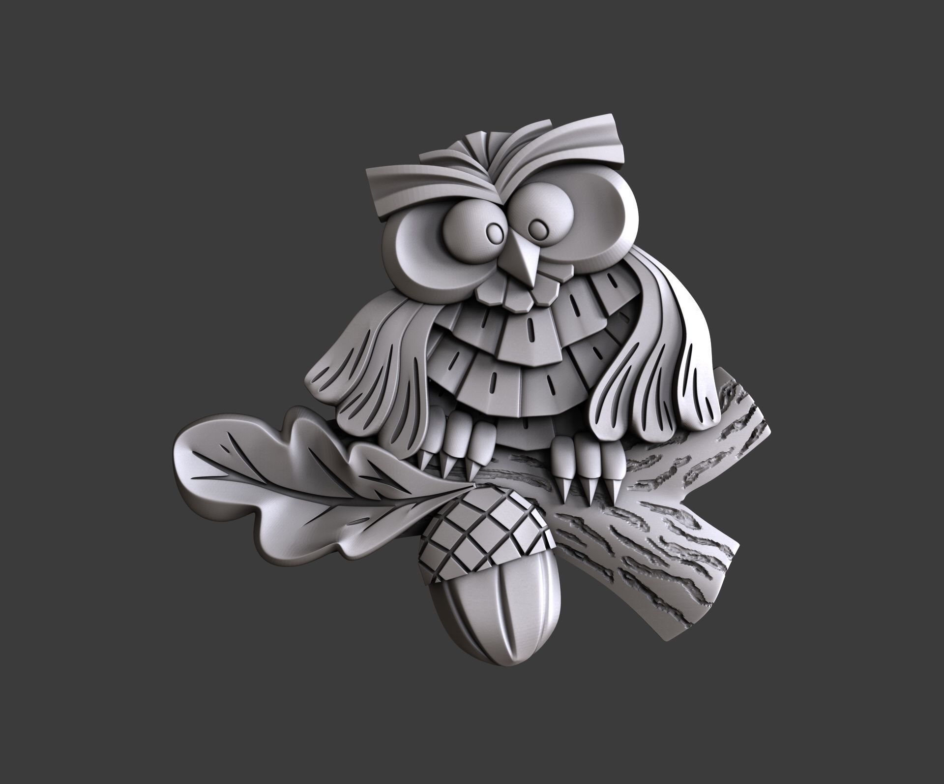 3d STL models for CNC owl 3D model | CGTrader