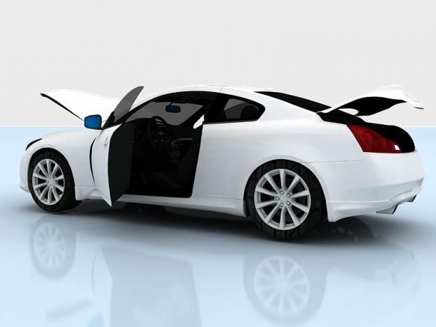 Infiniti G37 Coupe Sport 3D model animated rigged | CGTrader