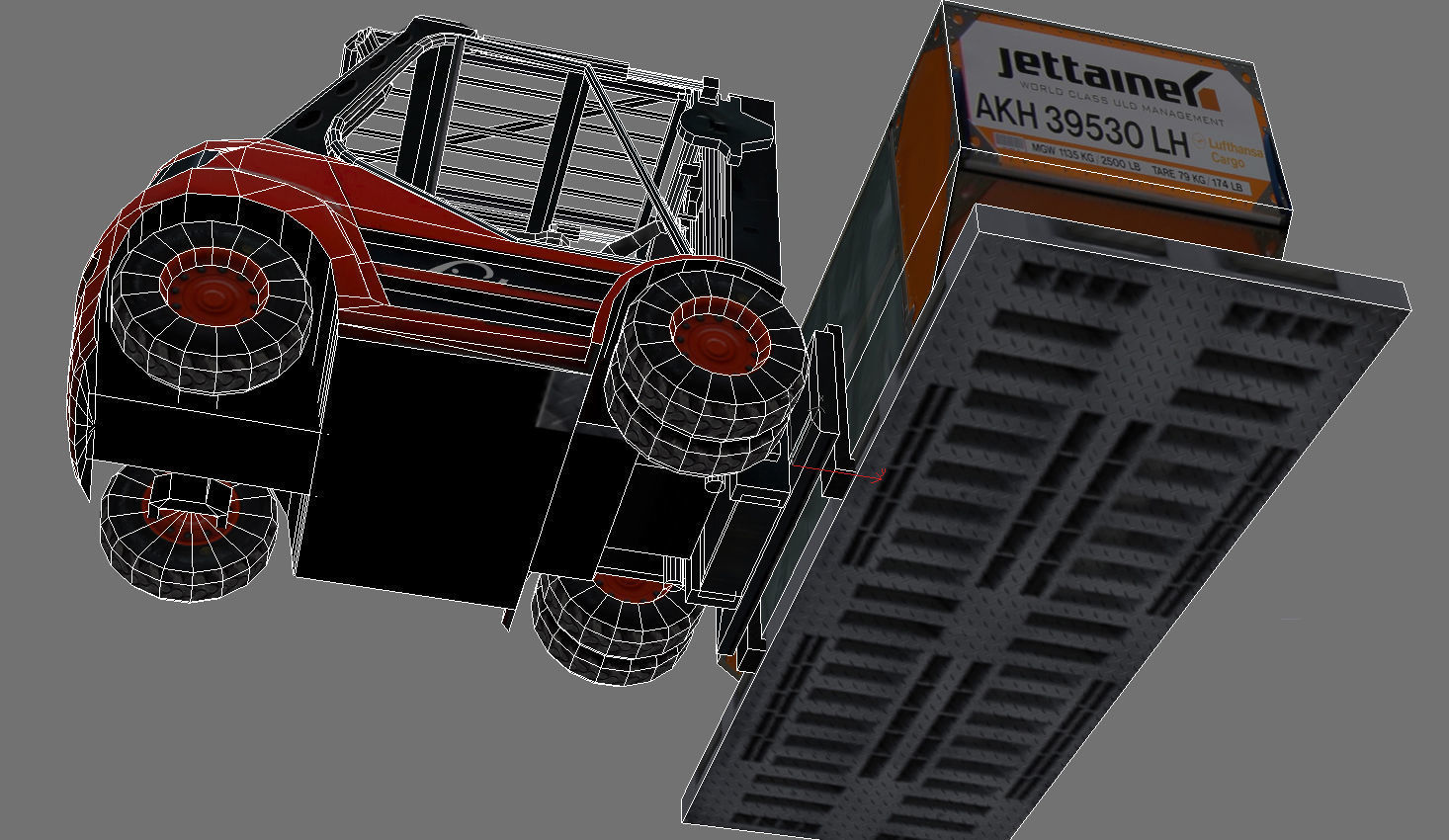 3D model Linde Forklift Trucks H50 VR / AR / low-poly | CGTrader
