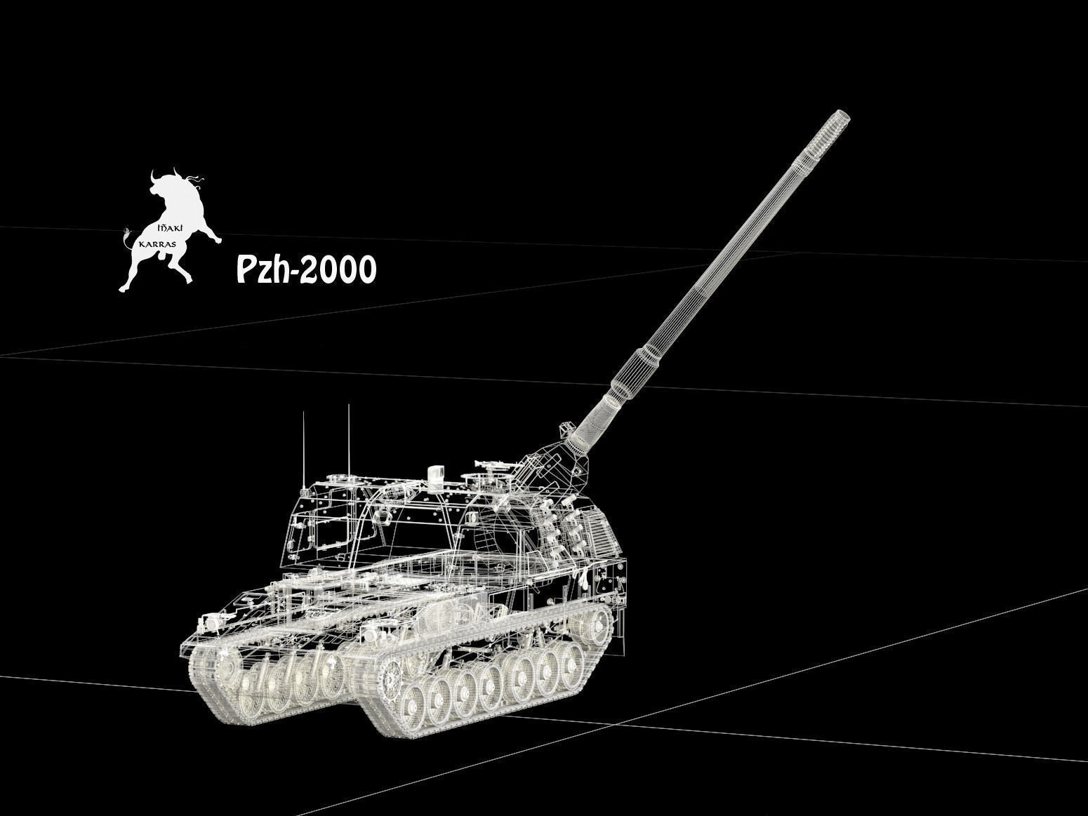 Pzh-2000 3D Model .max .obj - CGTrader.com