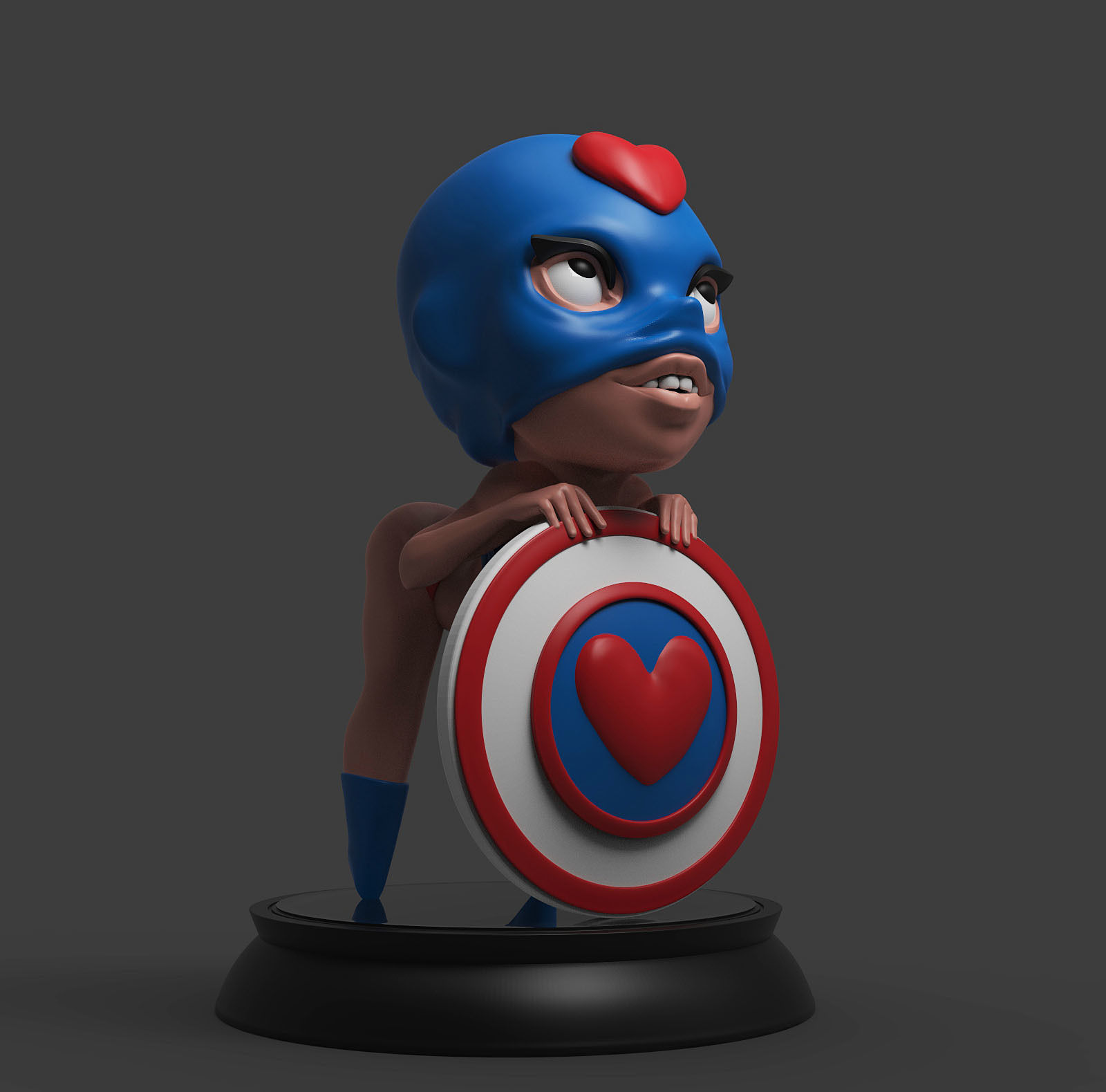 Chibi Captain Love 3D model 3D printable | CGTrader