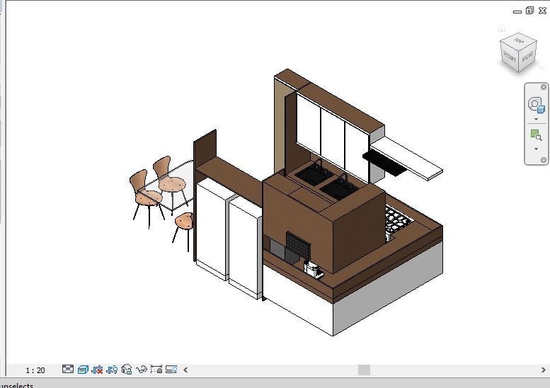 Complete Kitchen revit family 2013 3D model | CGTrader