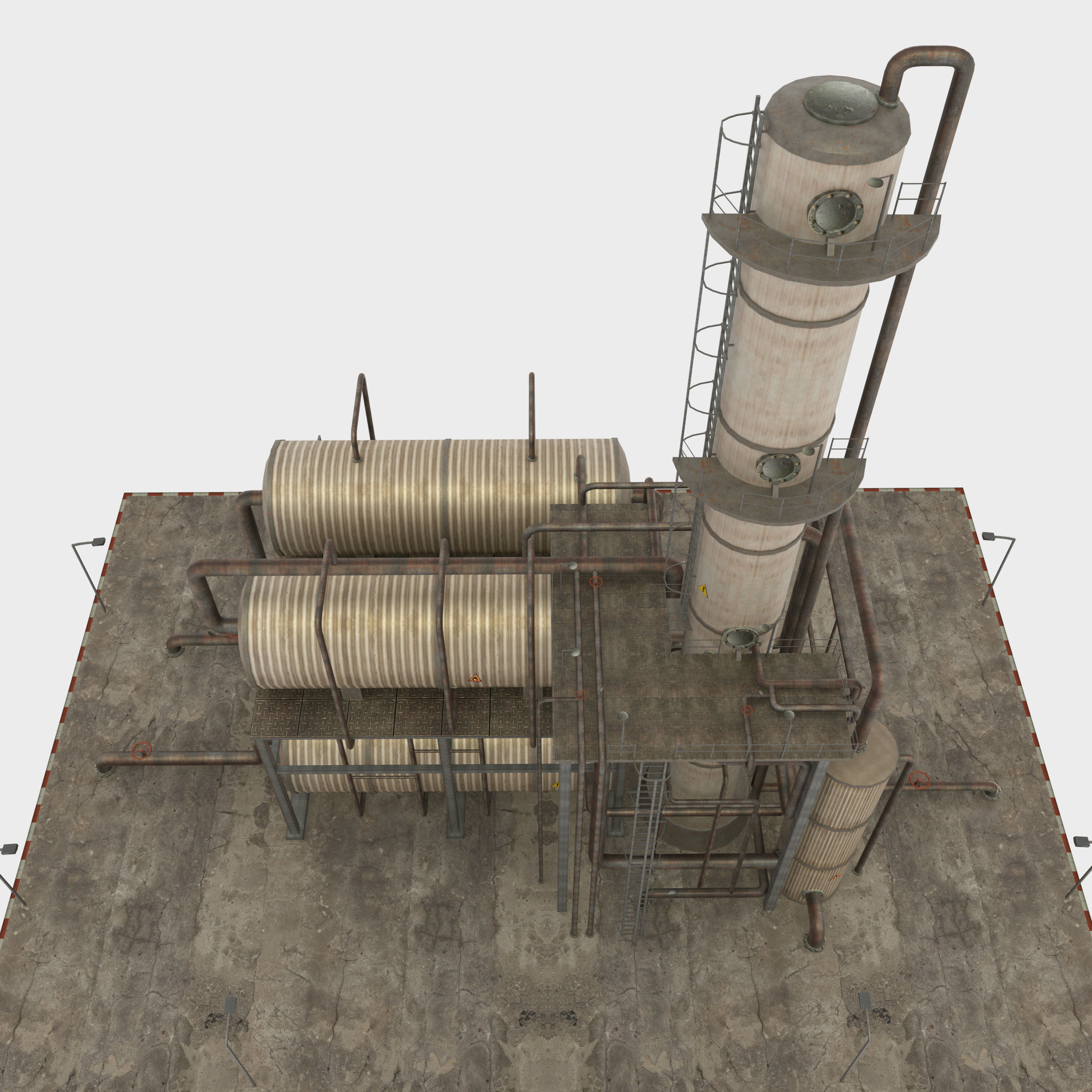 3D model Oil Refinery Module VR / AR / low-poly | CGTrader