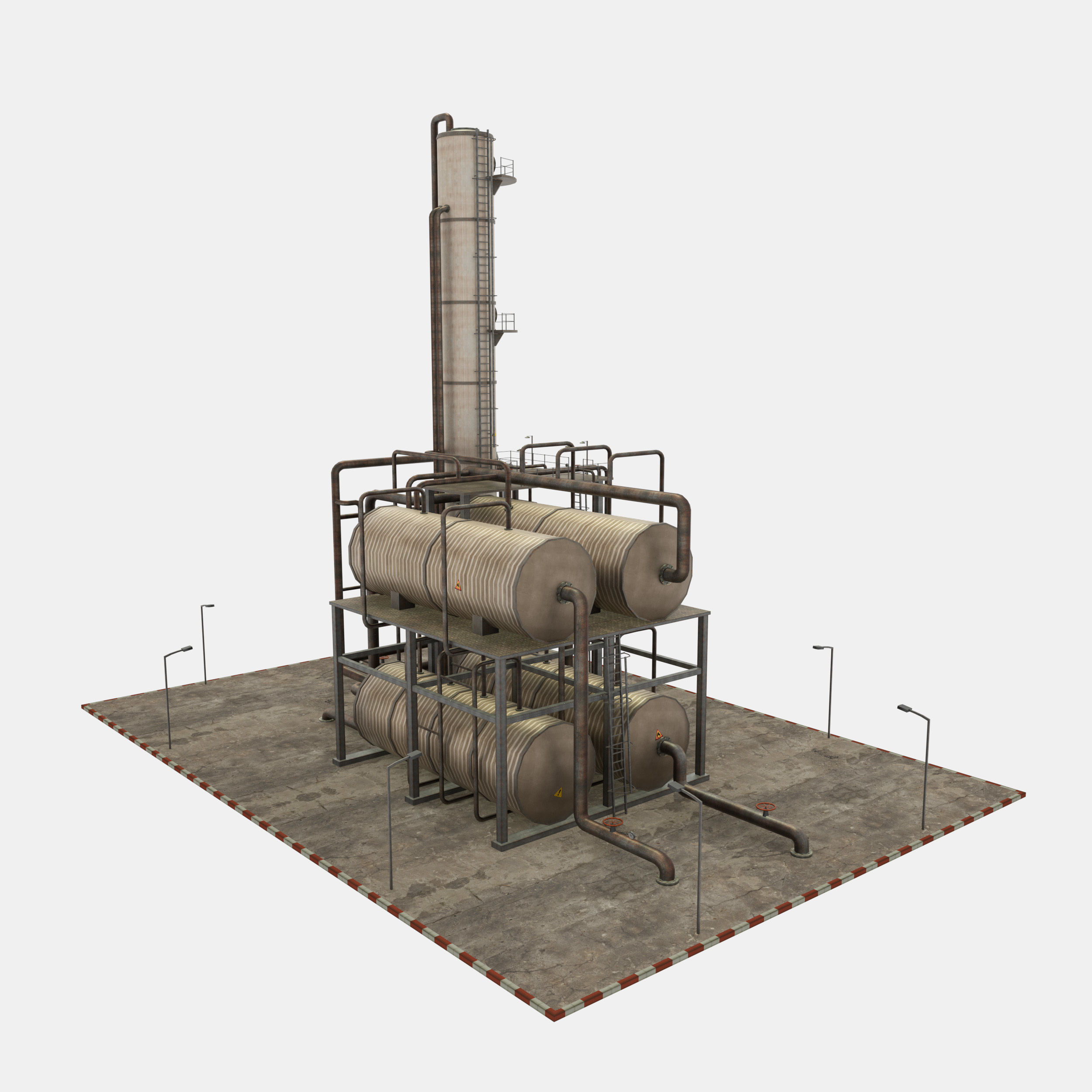 3D model Oil Refinery Module VR / AR / low-poly | CGTrader