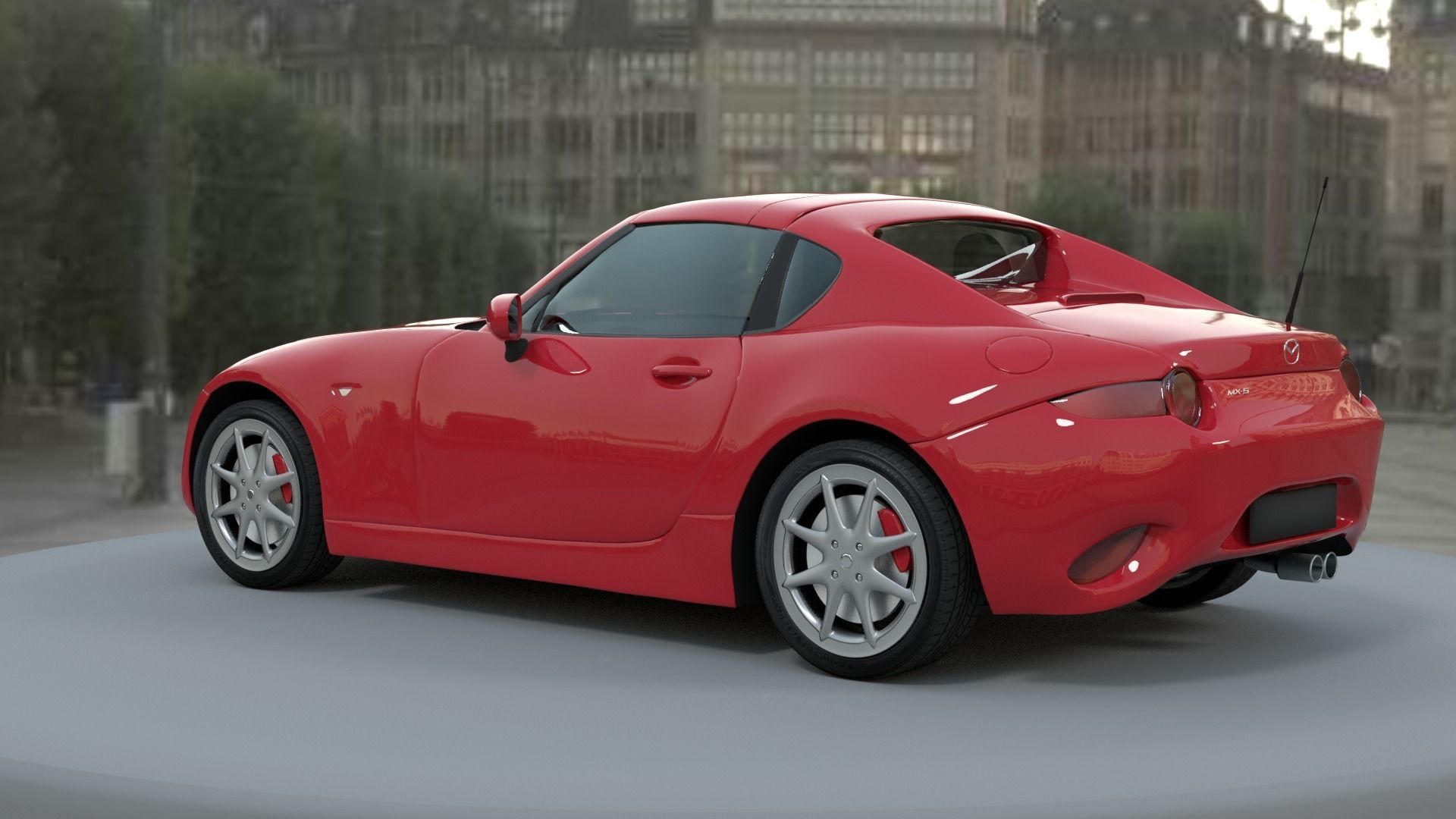 Mazda mx 5 hardtop unity 3d cycles ready 3D model animated | CGTrader
