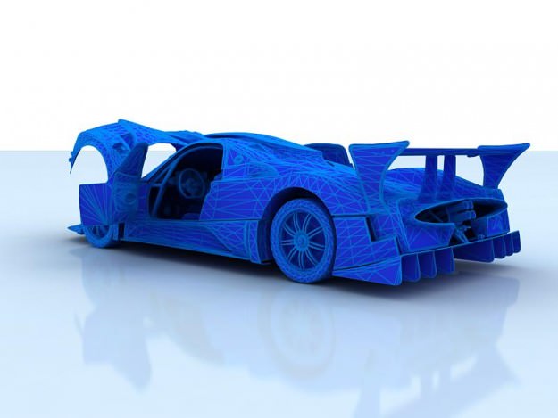 Pagani Zonda R 3D model animated rigged | CGTrader