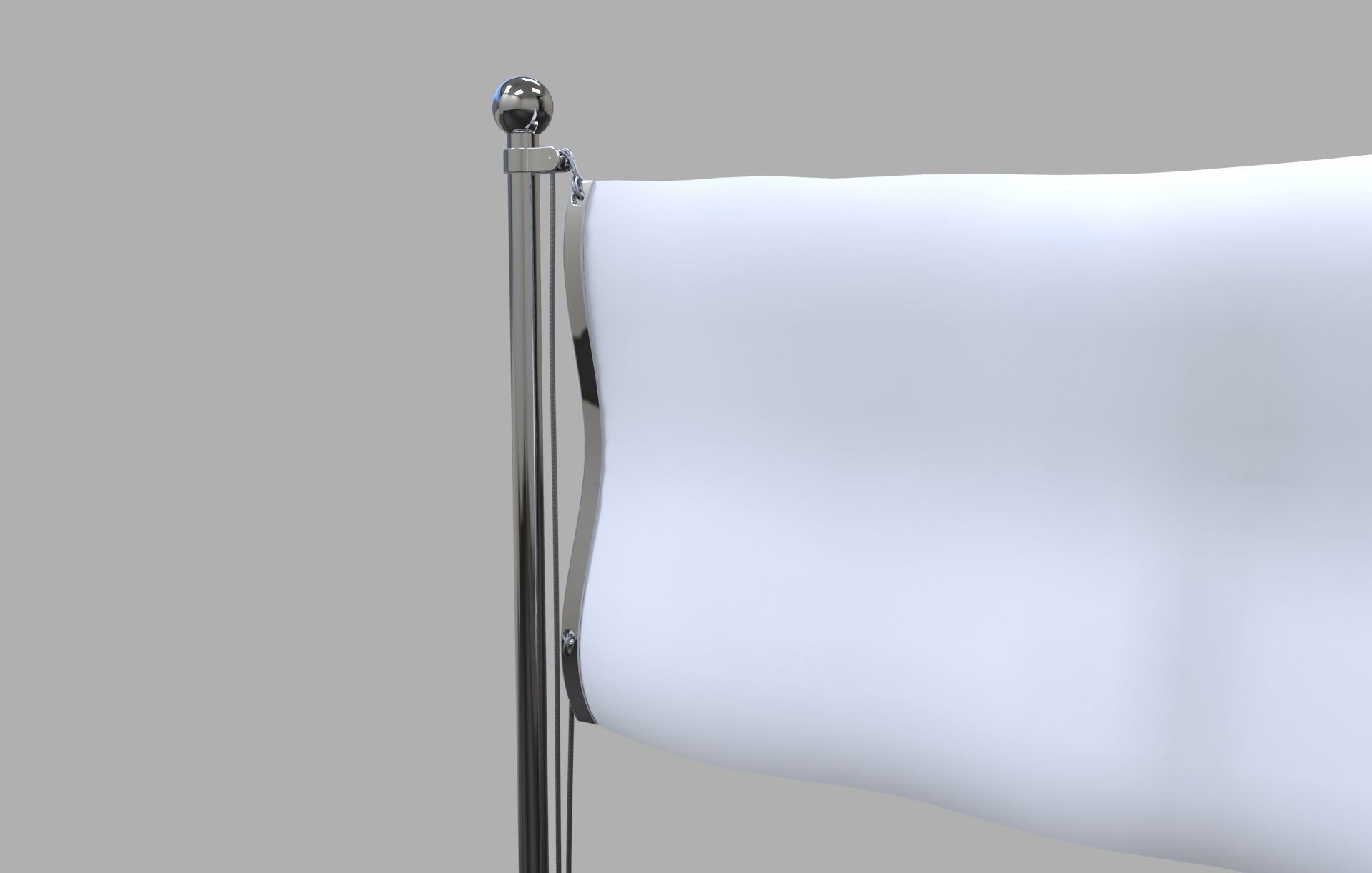 Flag with pole free 3D model | CGTrader